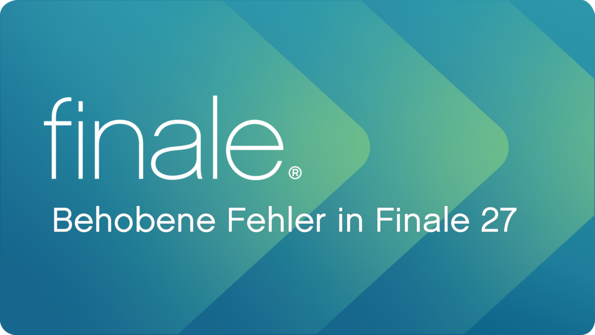 Finale v27 Archive - Klemm Music Technology