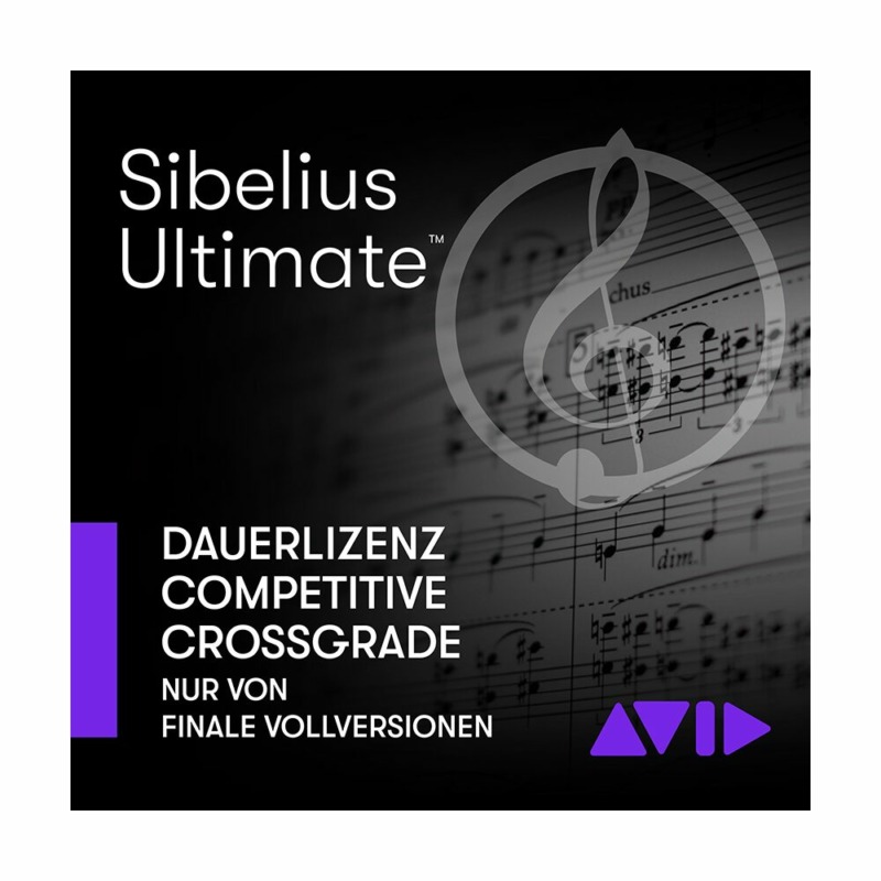 Sibelius Ultimate Dauerlizenz, Crossgrade von Finale - Klemm Music ...
